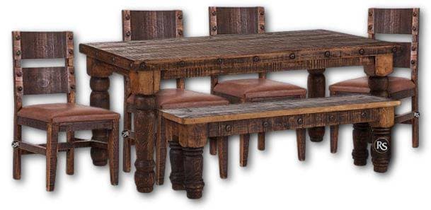 RUSTIC 6 FT SANTA RITA DINING SET – The Rustic Mile