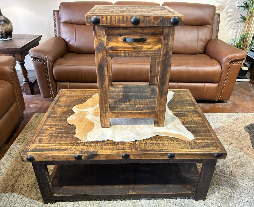 RUSTIC CANYON HOMESTEAD COFFEE TABLE SET DARK – The Rustic Mile