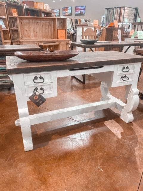RUSTIC SANTA RITA DESK W/ NEVADA STAIN – The Rustic Mile